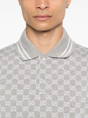 Gucci Gg Jacquard Polo Shirt