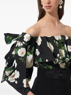 Carolina Herrera Rose-print Top