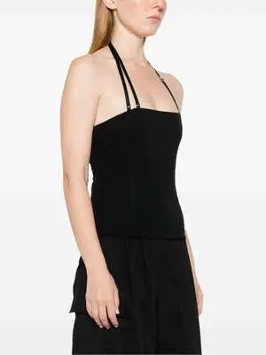 Attico Panelled Halterneck Tank Top