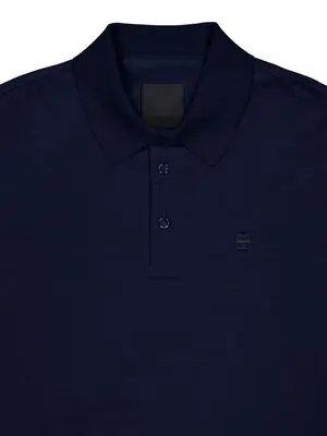 Givenchy 4g Mercurised-cotton Polo Shirt