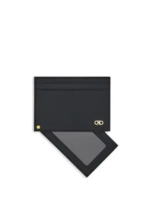FERRAGAMO Gancini Card Holder - Black