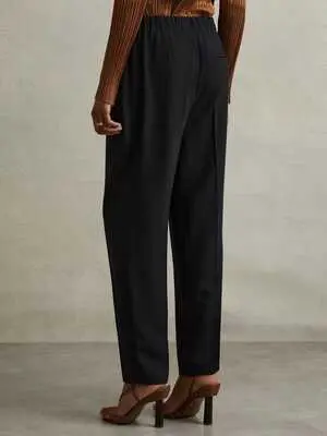 REISS Dolly Front Pleat Tapered Trousers