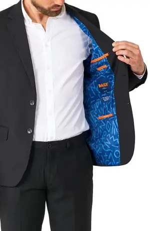 Opposuits Daily Tailored Fit Two-piece Suit - Black