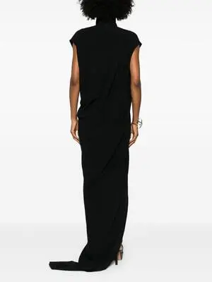 Rick Owens Edfu T Asymmetric Maxi Dress - Black