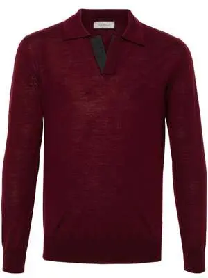 Canali Merino Wool Polo Shirt