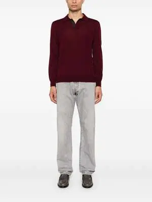 Canali Merino Wool Polo Shirt