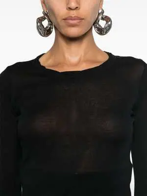 Rick Owens Rib T-shirt - Black