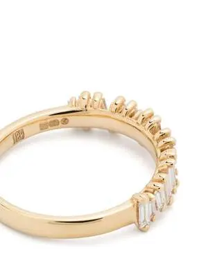 SUZANNE KALAN 18kt Yellow Diamond Stacker Ring - Gold