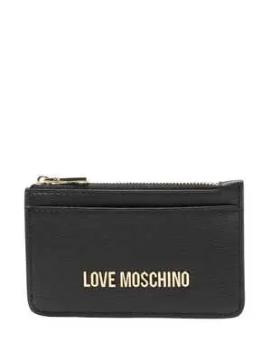 Moschino Logo-lettering Wallet - Black