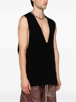 Rick Owens Fine-knit Vest - Black