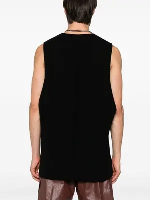 Rick Owens Fine-knit Vest - Black