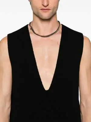 Rick Owens Fine-knit Vest - Black