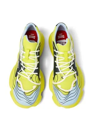 Camper Karst Wave-print Sneakers - Yellow
