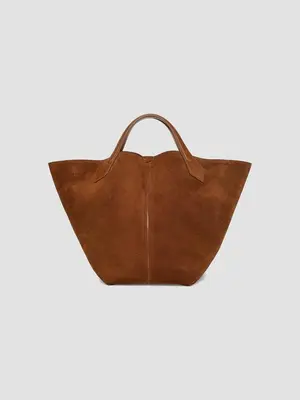 Proenza Schouler Chelsea Suede Tote Bag - Saddle