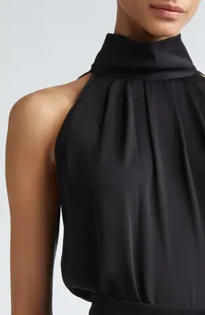 Max Mara Memore Pleated Halter Top