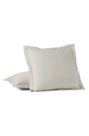 COYUCHI 300 Thread Count Organic Cotton Percale Sham - Stone