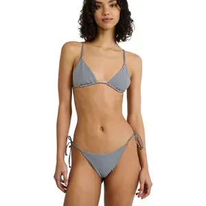 Onia Alexa Bikini Top - Deep Navy/white