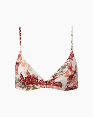 Onia Malin Bikini Top - White Multi