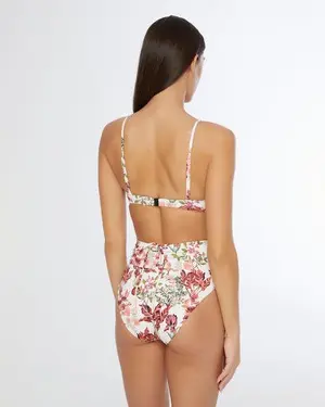 Onia Malin Bikini Top - White Multi
