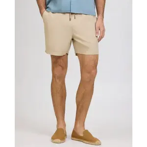 Onia Onia Air Linen 6" Pull-On Short Dune