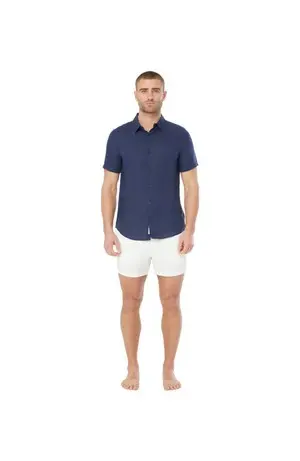 Onia Jack Air Linen Shirt - Deep Navy