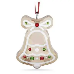 SWAROVSKI Holiday Cheers Gingerbread Bell Ornament - Gold Tone
