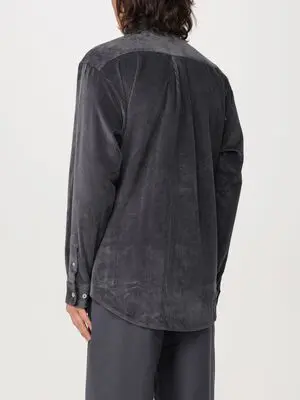 Drole De Monsieur Graphic Print Corduroy Shirt