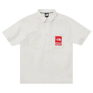 Supreme X The North Face Trekking Short-sleeve Shirt 'stone - Grey