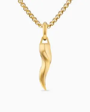 David Yurman Cornicello Amulet - All 18k Yellow Gold