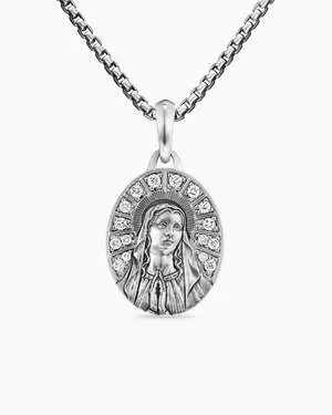 David Yurman Sterling Silver Mary Amulet With Diamonds - Diamond