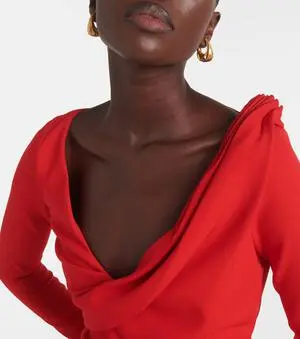 JW Anderson Draped Midi Dress