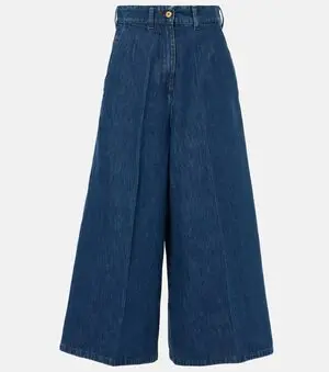 PATOU High-rise Wide-leg Jeans