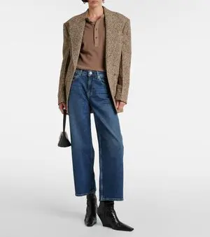 Ag High-rise Wide-leg Jeans