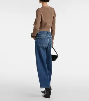 Ag High-rise Wide-leg Jeans