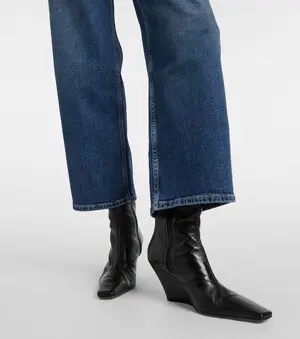 Ag High-rise Wide-leg Jeans