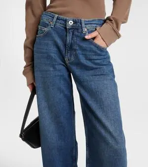 Ag High-rise Wide-leg Jeans