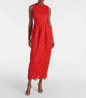 Safiyaa Alani Lace Midi Dress