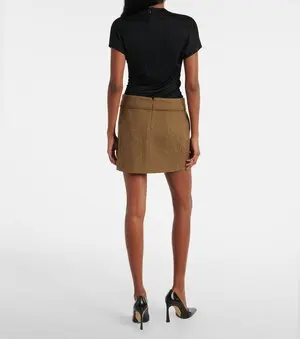 Victoria Beckham Wool Miniskirt