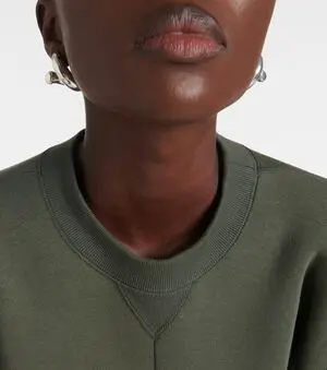 Sacai Sponge Jersey And Twill Minidress