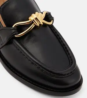 Bottega Veneta Astaire Leather Loafers