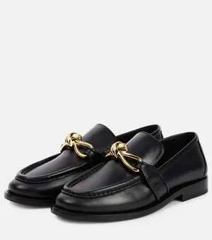 Bottega Veneta Astaire Leather Loafers