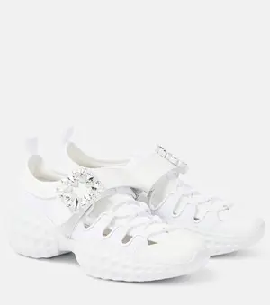 ROGER VIVIER Viv' Run Light Trekky Sneakers - White