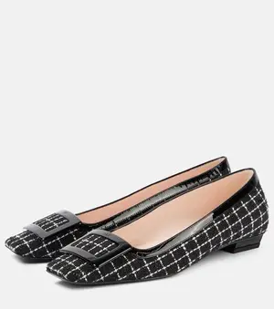 ROGER VIVIER Belle Vivier Bouclé Pumps - Black