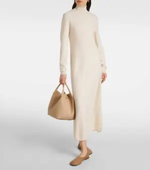 Loro Piana Bale Large Leather Shoulder Bag - Beige