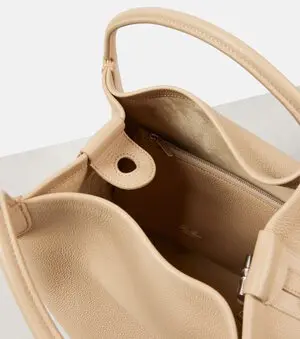 Loro Piana Bale Large Leather Shoulder Bag - Beige