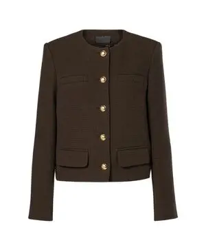 NILI LOTAN Paige Cotton-blend Jacket