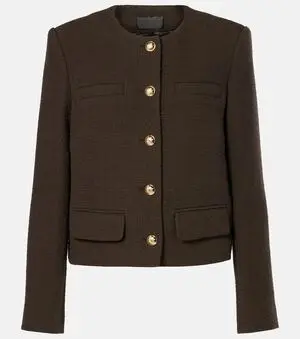NILI LOTAN Paige Cotton-blend Jacket