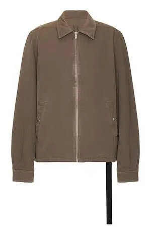 Rick Owens Zipfront Jacket - Dust