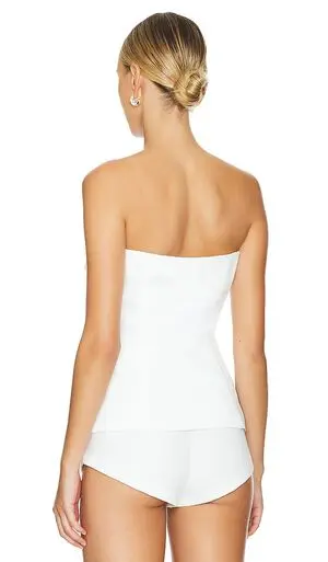 Amanda Uprichard Kourt Strapless Top - Ivory