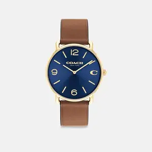 COACH Elliot Watch, 41mm - Saddle/navy